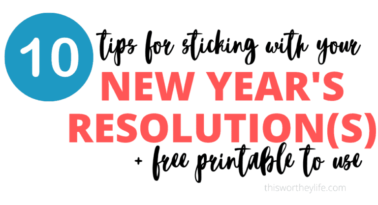 10 Tips for Sticking with your New Year's Resolutions
