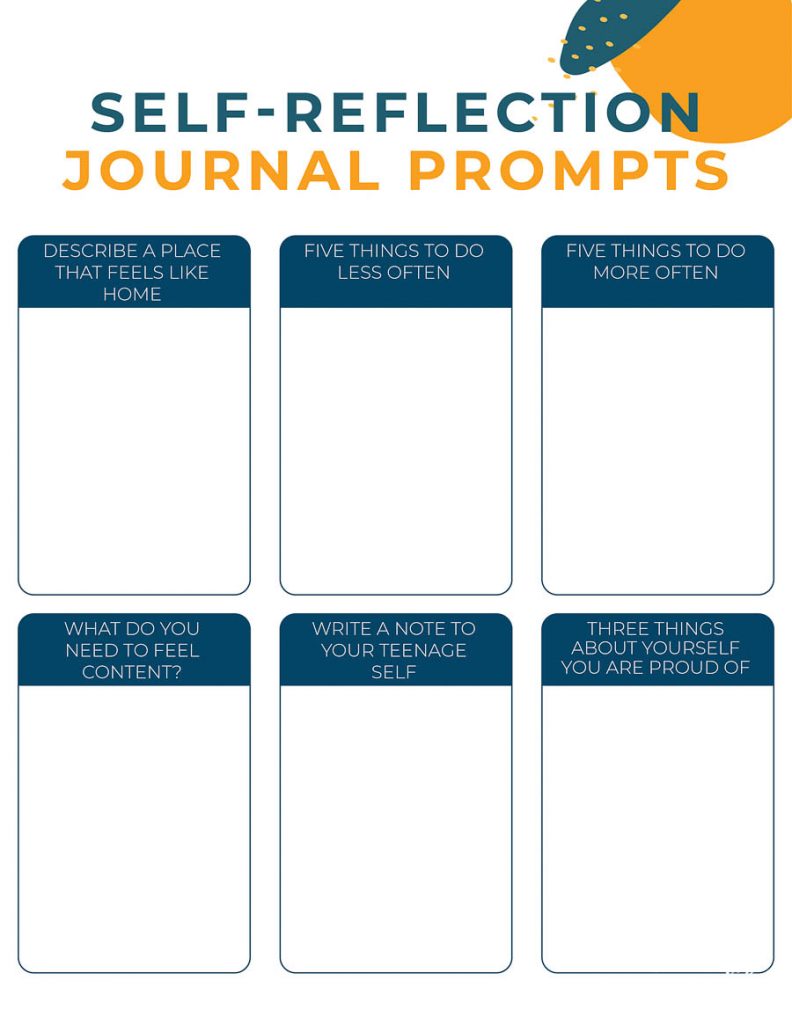 Self Care Checklist + Self Care Printables for Healthy Mind & Body