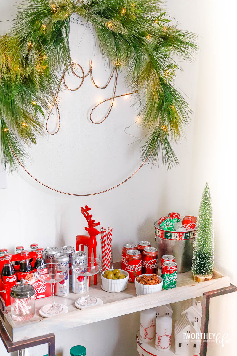 Non-Alcoholic Bar Cart - How To Create a Mocktail Bar Cart