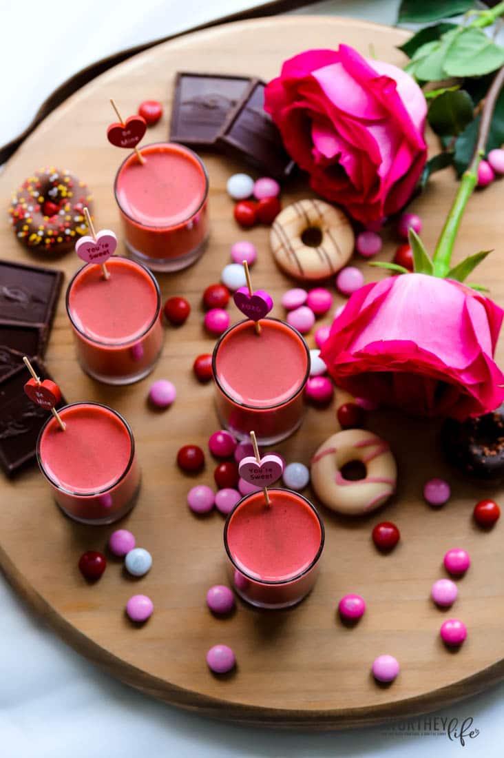Red Velvet Baileys Shots Recipe Idea for Valentine's Day