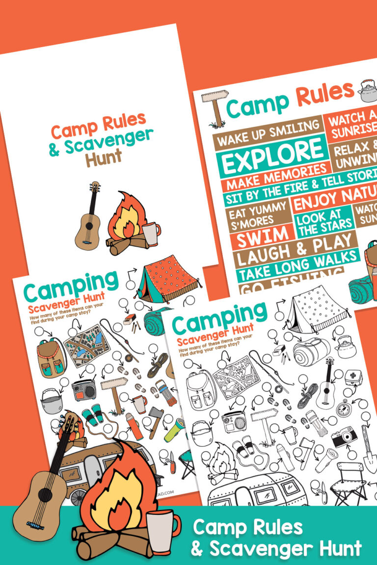 Printable Camping Scavenger Hunt