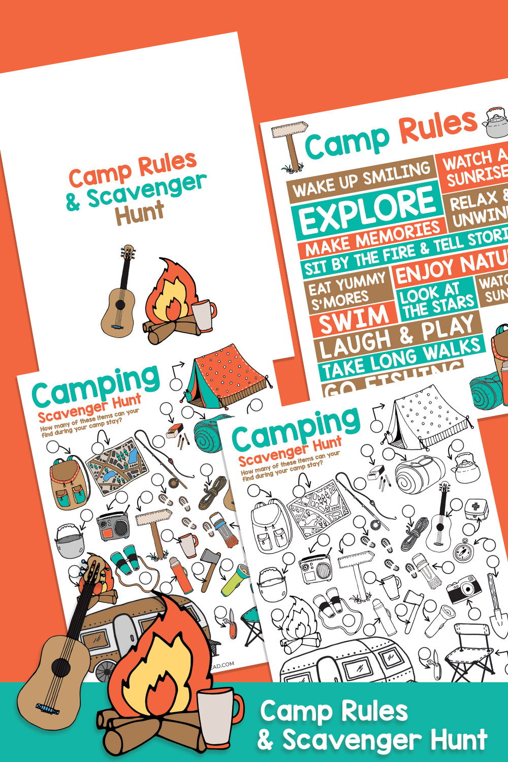 Printable Camping Scavenger Hunt