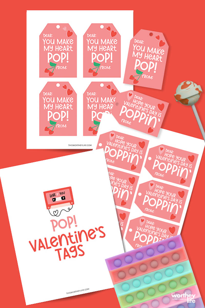 You Make My Heart Pop Free Printable Valentines Tags