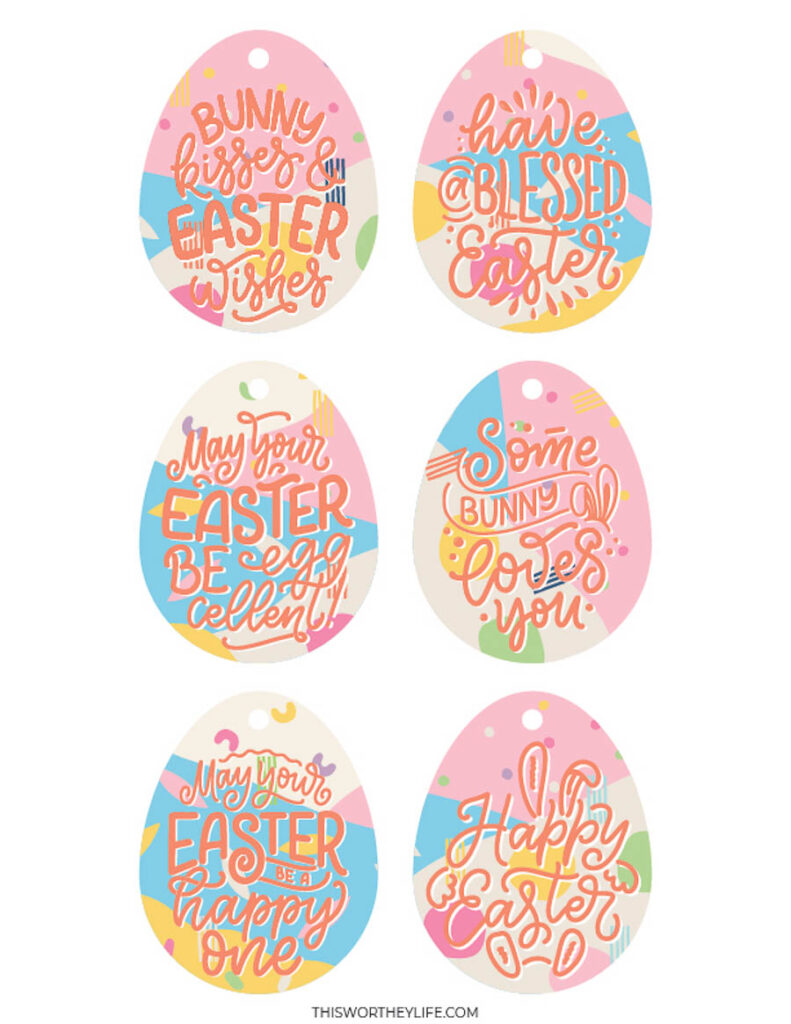 Free Easter Tag Printables