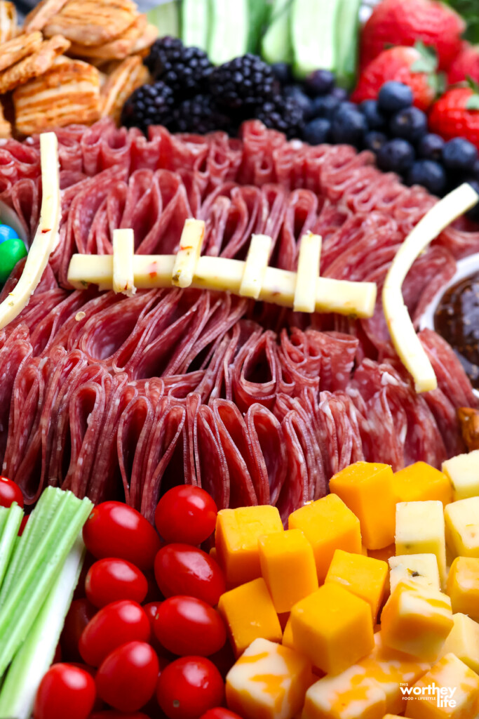 Football Charcuterie Board