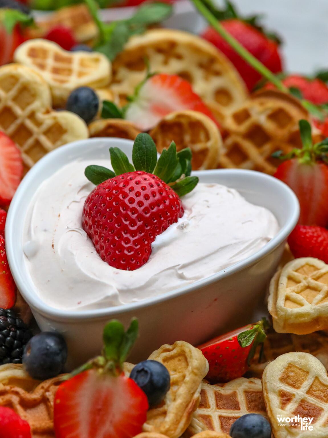 Heart Waffles + Heart Shaped Waffled Board