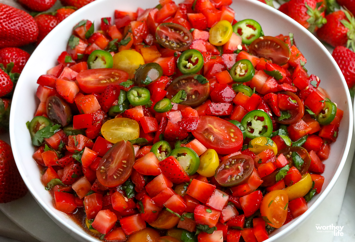Easy Strawberry Salsa With Tomatoes