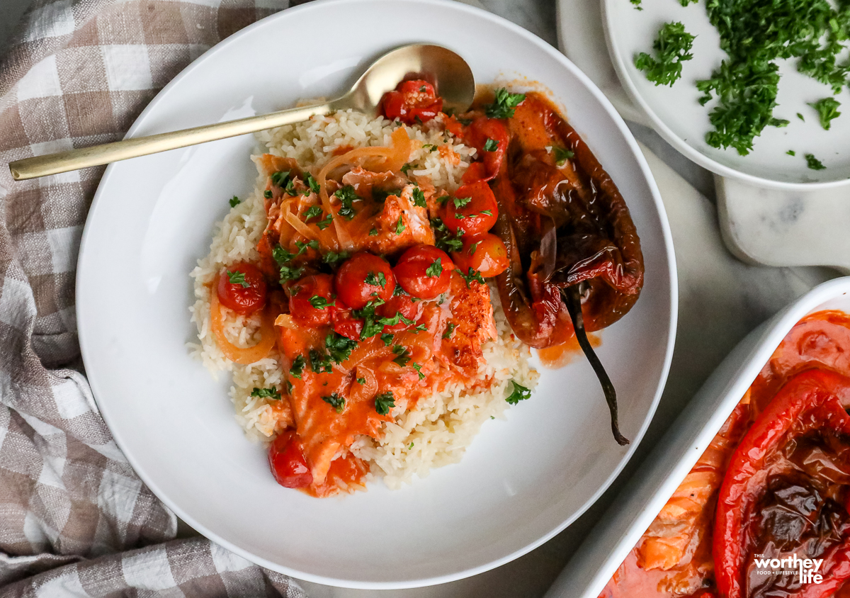 Creamy Tomato Salmon Recipe - One Pan-Dinner